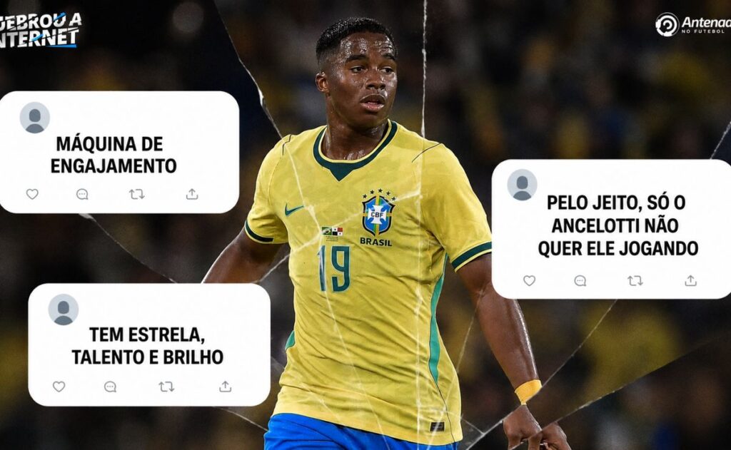 Boom de 600 mil seguidores transforma Endrick em fenômeno na Copa
